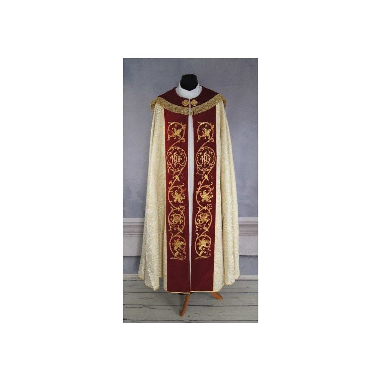 Gothic Cope With a Matching Inner Stole Gold Chasuble - Etsy