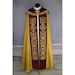 Gothic Cope With a Matching Inner Stole, Gold Chasuble, Vestments for ...