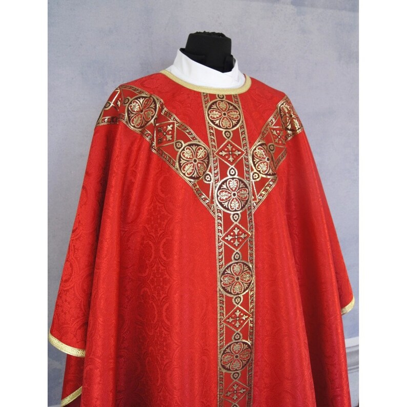 Vestment Red and All Liturgical Colors Semi Gothic Style | Etsy