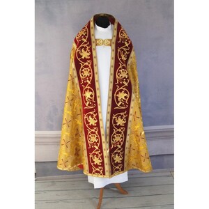 Roman Style Cope With Humeral Veil Gold Cope Chasuble - Etsy
