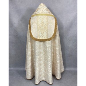 Roman Style Cope With a Stole, Gold Cope Chasuble, Vestments for Priest ...