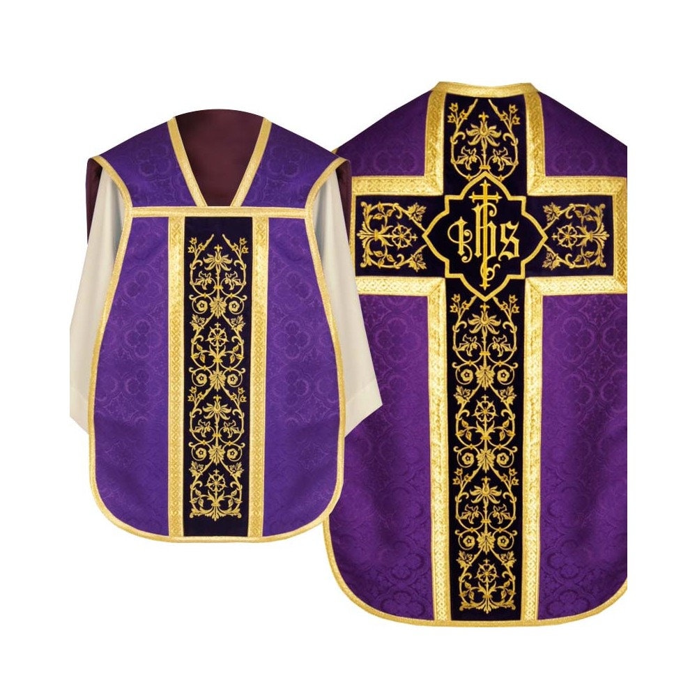 Roman Style Fiddleback Chasuble With a Maniple Burse and - Etsy