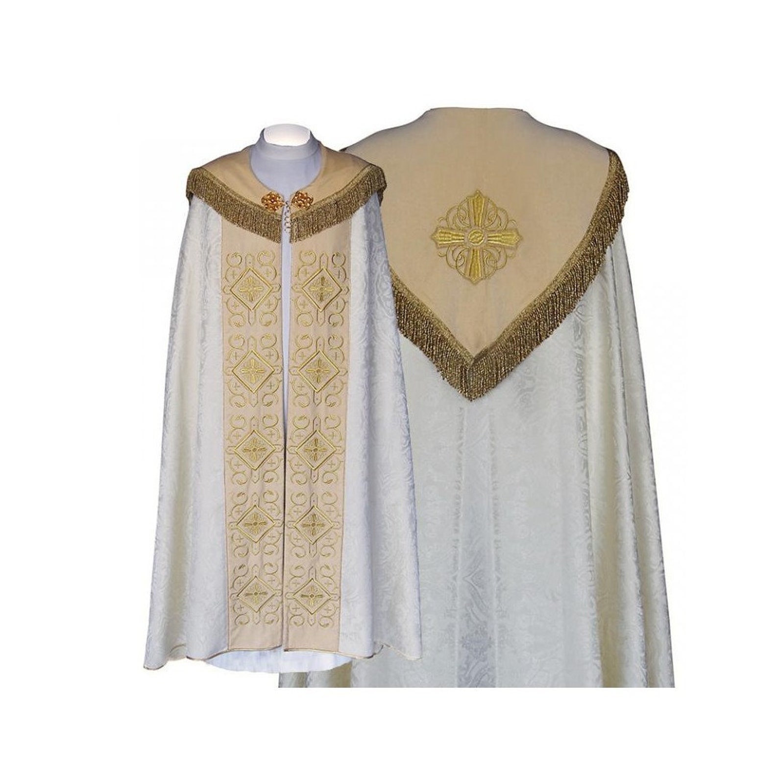 Gothic Cope With a Matching Inner Stole Red Chasuble - Etsy