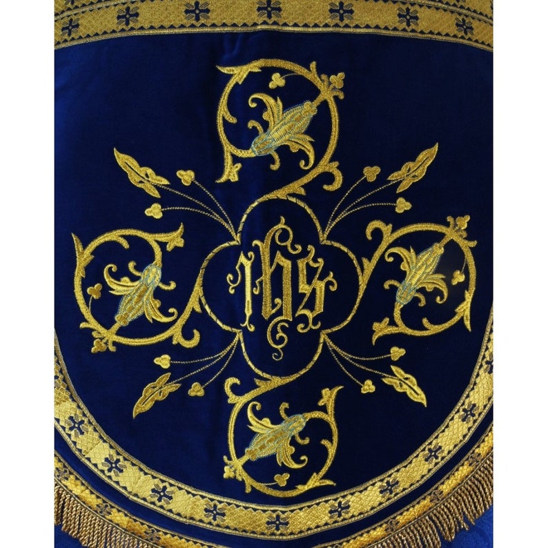 Roman Style Cope With a Stole, Black Cope Chasuble, Vestments for ...