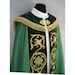 Gothic Style Cope With a Matching Stole, Green Cope, Copes for Priest ...