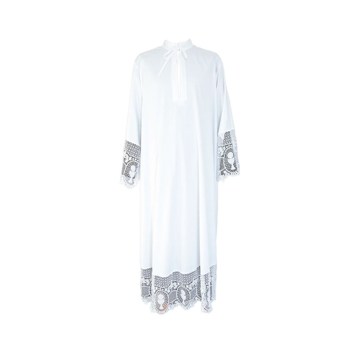 Trapeze Cut Priest Alb With a Stand-up Collar,white Alb, Albs for ...