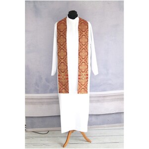 Roman Style Cope With a Stole, Gold Red Cope Chasuble, Vestments for ...