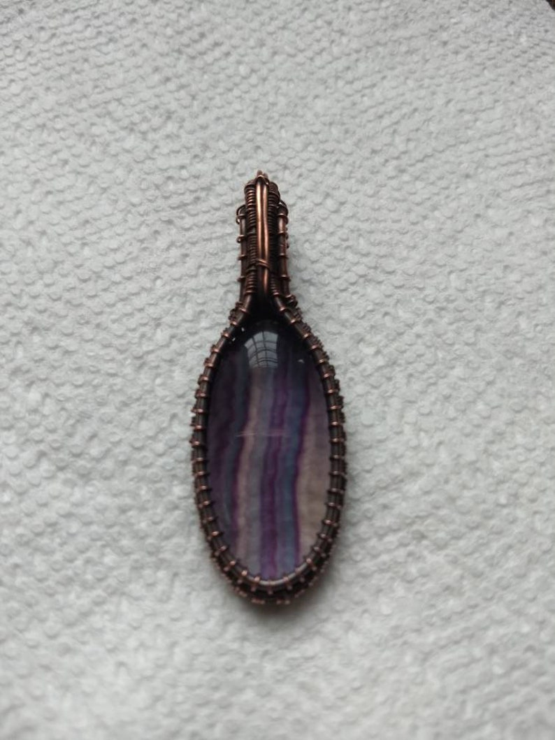 Wire Wrapped Copper Pendant, Handmade Jewelry, Wire Wrapped Copper ...