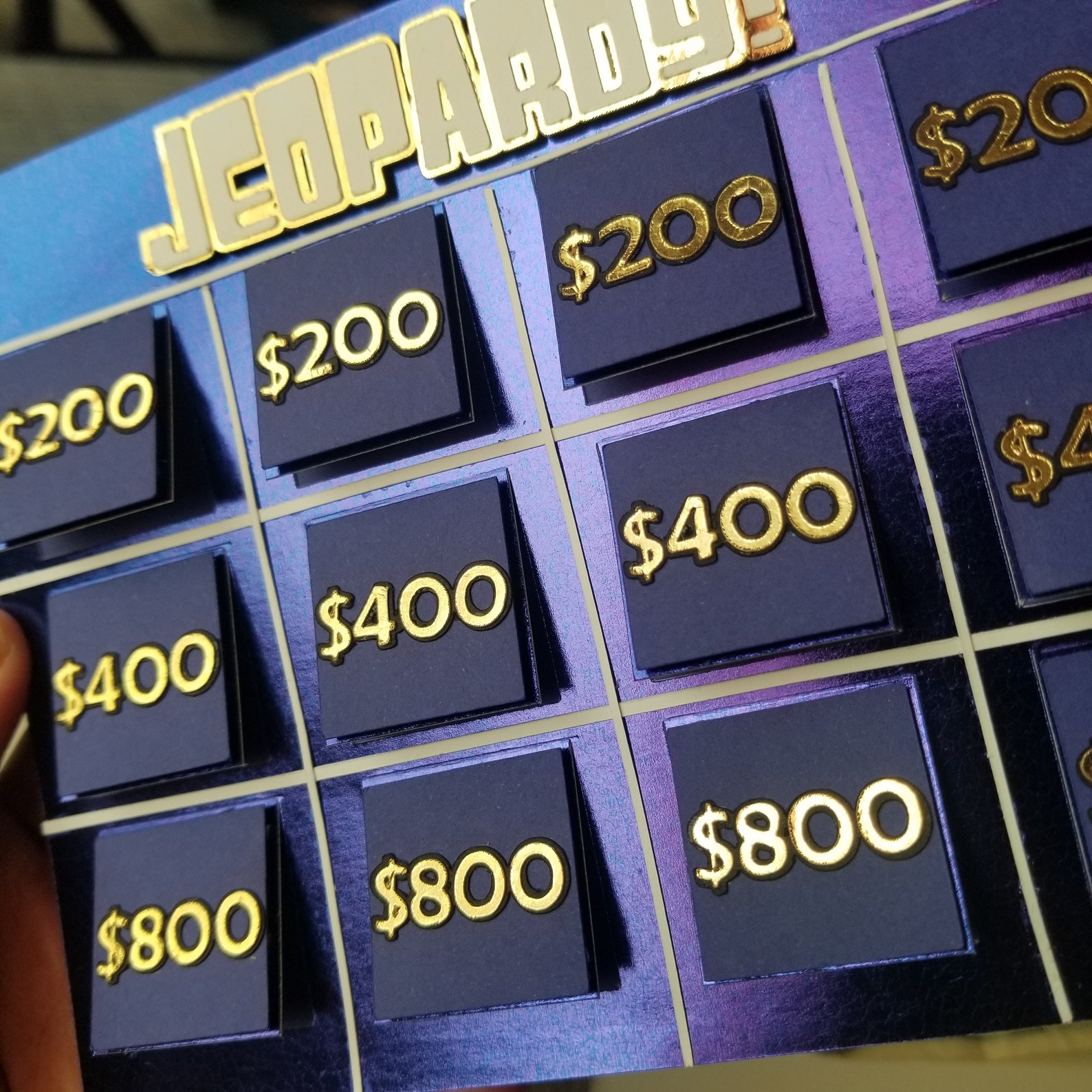 Trivia Game Show Inspired Interactive Greeting Card Customizable - Etsy