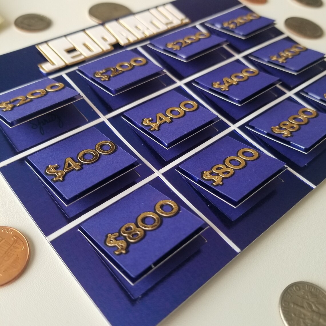 Trivia Game Show Inspired Interactive Greeting Card Customizable - Etsy