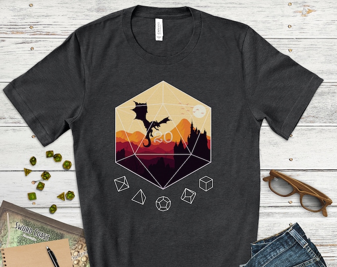 Dungeons and Dragons Shirt|dragon D&D Dice |dungeon Master (dm) Gifts ...