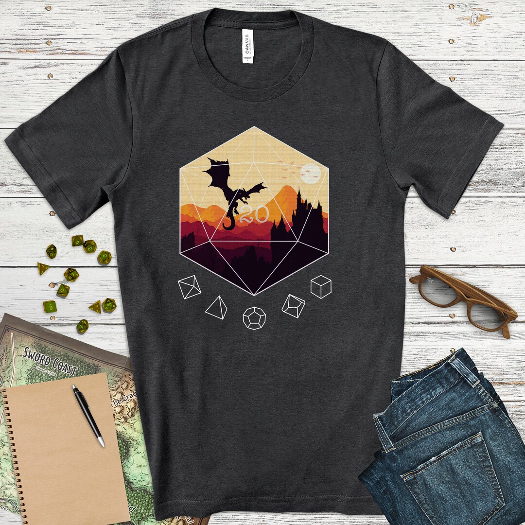 Dungeons and Dragons Shirtdragon D&D Dice dungeon Master dm Gifts Dnd ...