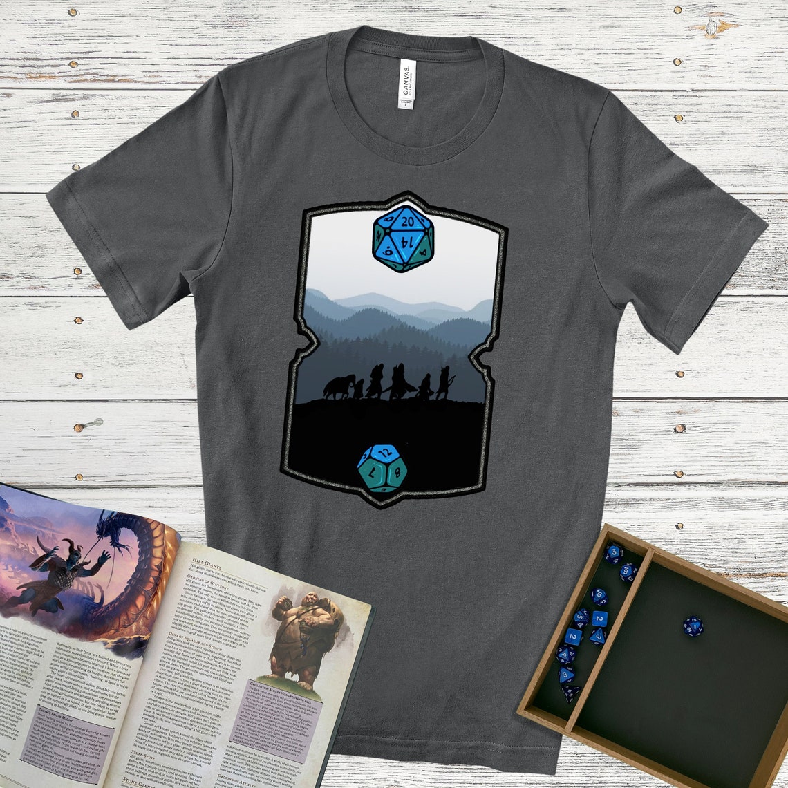 Dungeons and Dragons Shirt D20 Dice Minimalist D&D Dungeon | Etsy