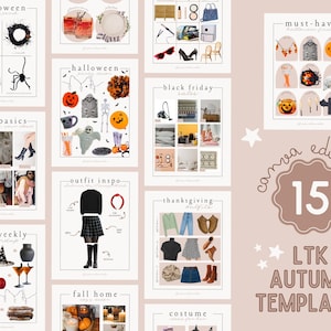 15 LTK Autumn Mix Templates - Fall - Halloween - Edit in Canva - Canva ...