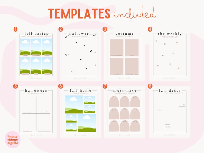 15 LTK Autumn Mix Templates - Fall - Halloween - Edit in Canva - Canva ...