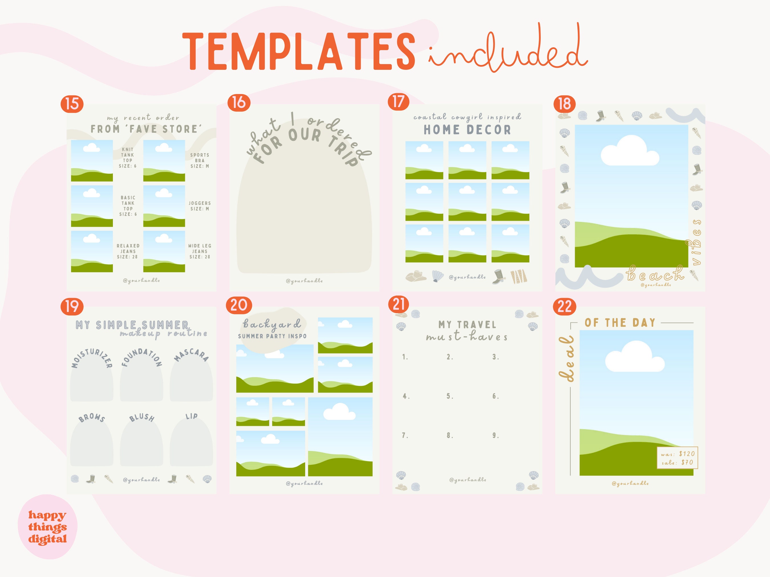 22 LTK Coastal Cowgirl Inspired Templates - Edit in Canva - Canva ...