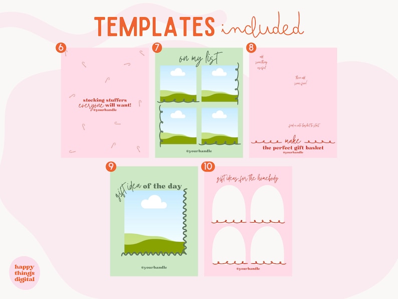 10 LTK Gift Guide Templates - Holiday - Edit in Canva - Canva Template ...