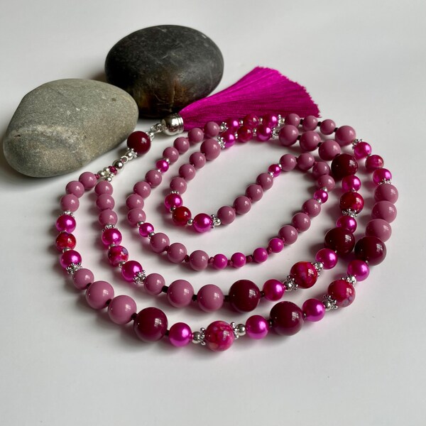 Magenta Necklace - Etsy
