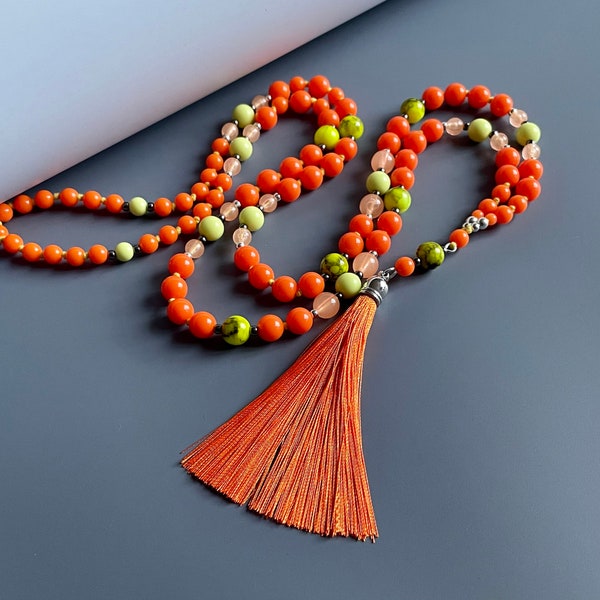 Orange Necklace - Etsy