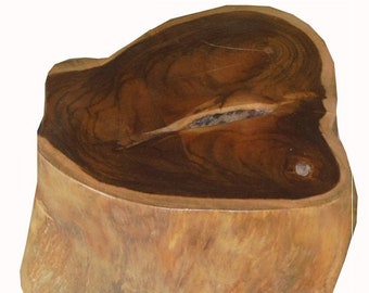 Teak Wood Table Base Log Furniture Tree Stump Table Sanded | Etsy