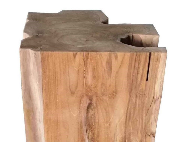 Teak Wood Table Base Log Furniture Rectangular Stump - Etsy