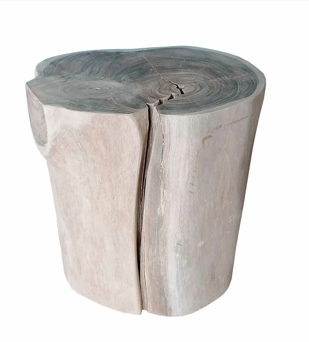 Teak Wood Table Base, Log Furniture, Tree Stump Table, Sanded - Etsy