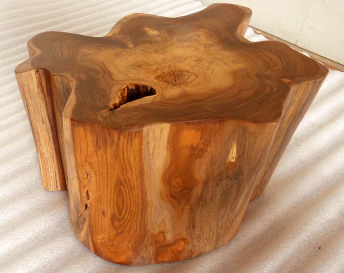 Teak Wood Table Base, Log Furniture, Tree Stump Table, Reclaimed Stump ...