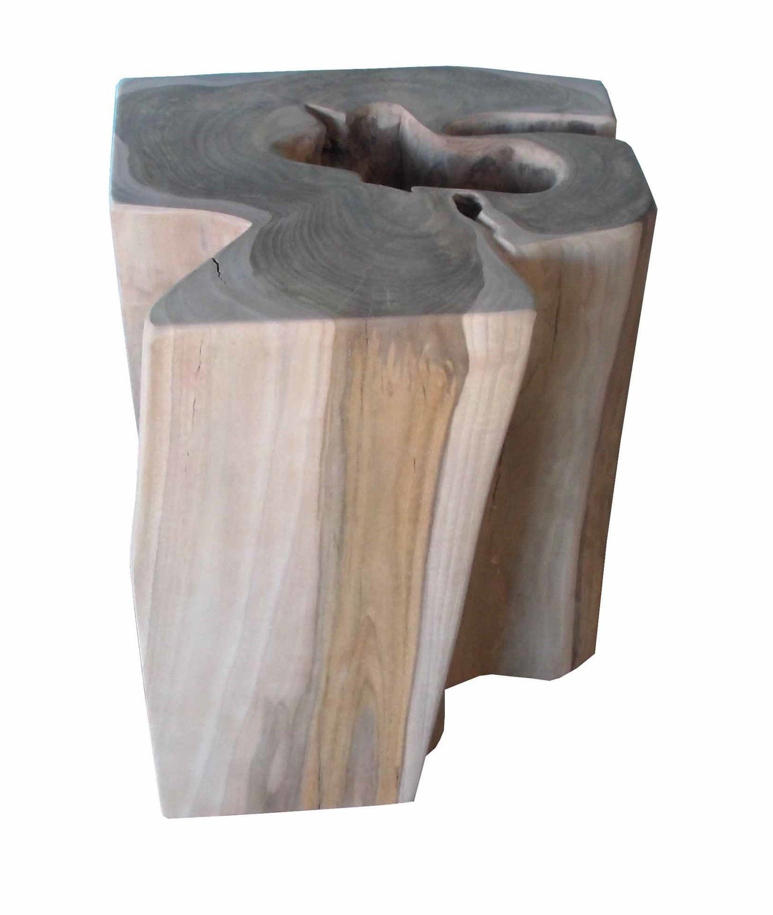 Teak Wood Table Base Rectangular Reclaimed Stump Coffee | Etsy