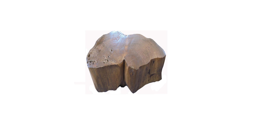 Finished Teak Wood Table Base, Log Furniture, Reclaimed Stump, Ready to ...