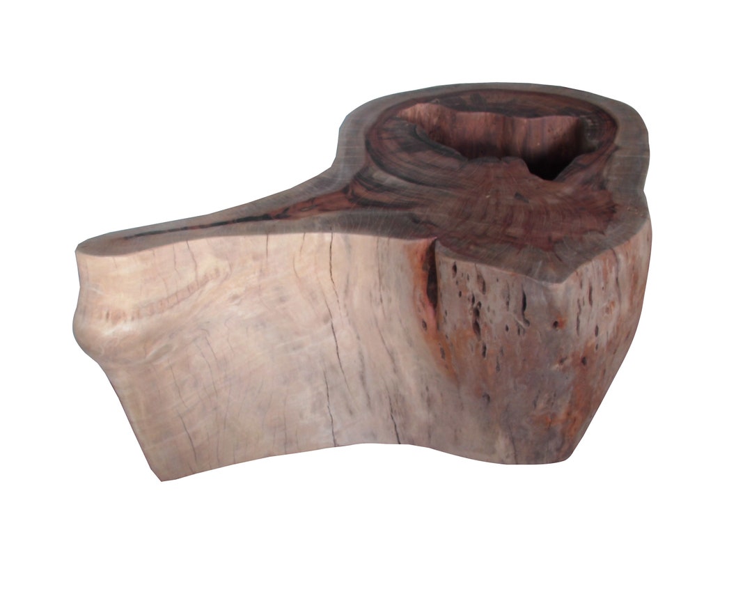 Tigerwood Table Base, Stump Table, Live Edge, Wooden Plant Stand ...