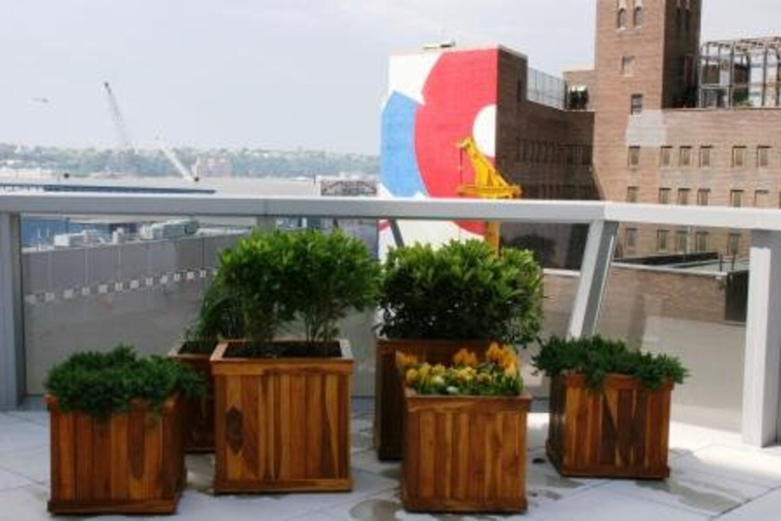 20 Inch Cube Teak Planter Solid Teak Wood Fully-assembled - Etsy