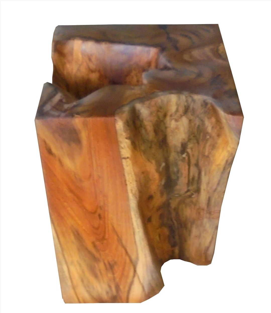 Teak Wood Table Base, Squared Reclaimed Stump, Coffee Table, Stool ...