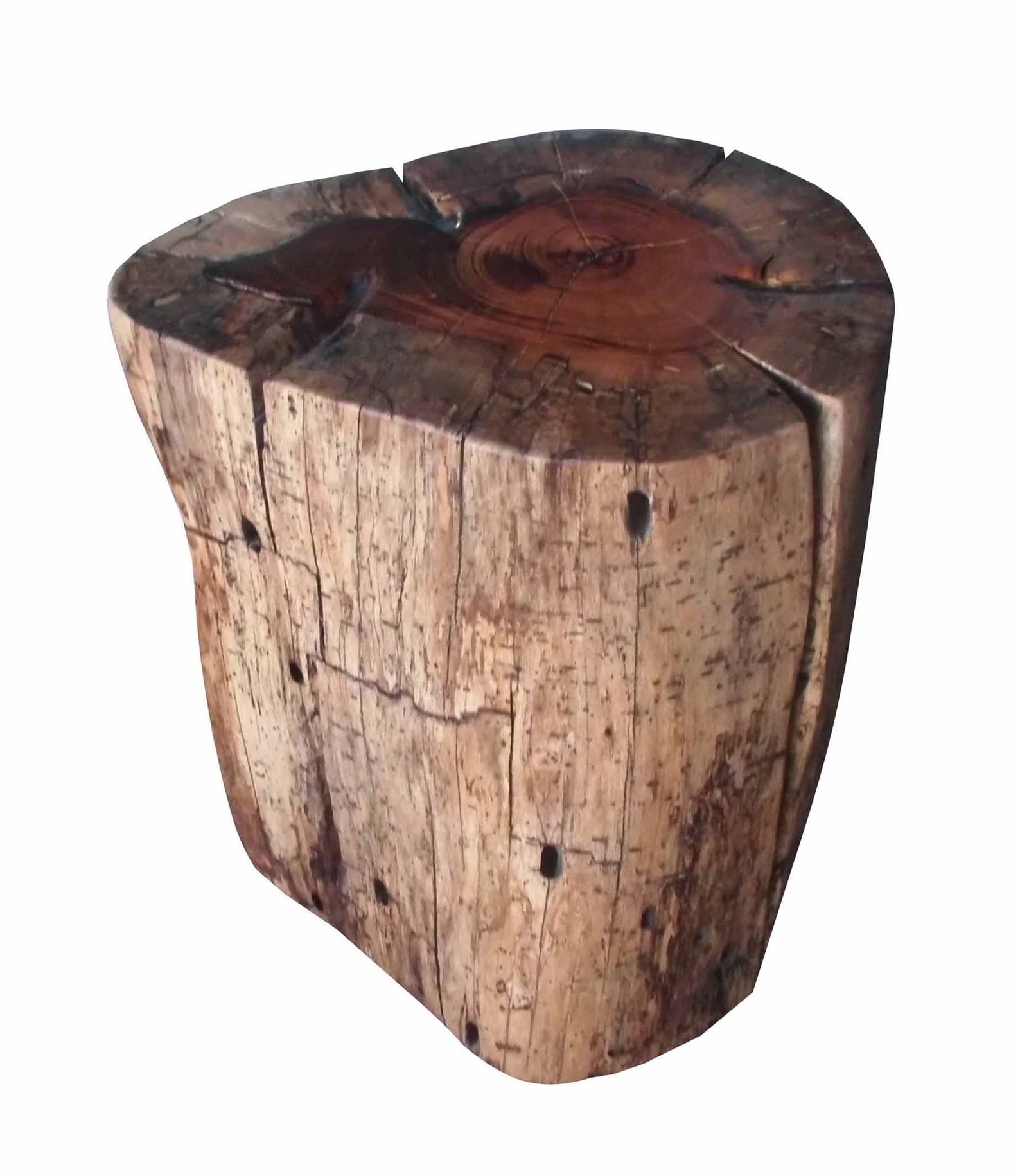 Tigerwood Table Base Stump Table Live Edge Wooden Stand - Etsy