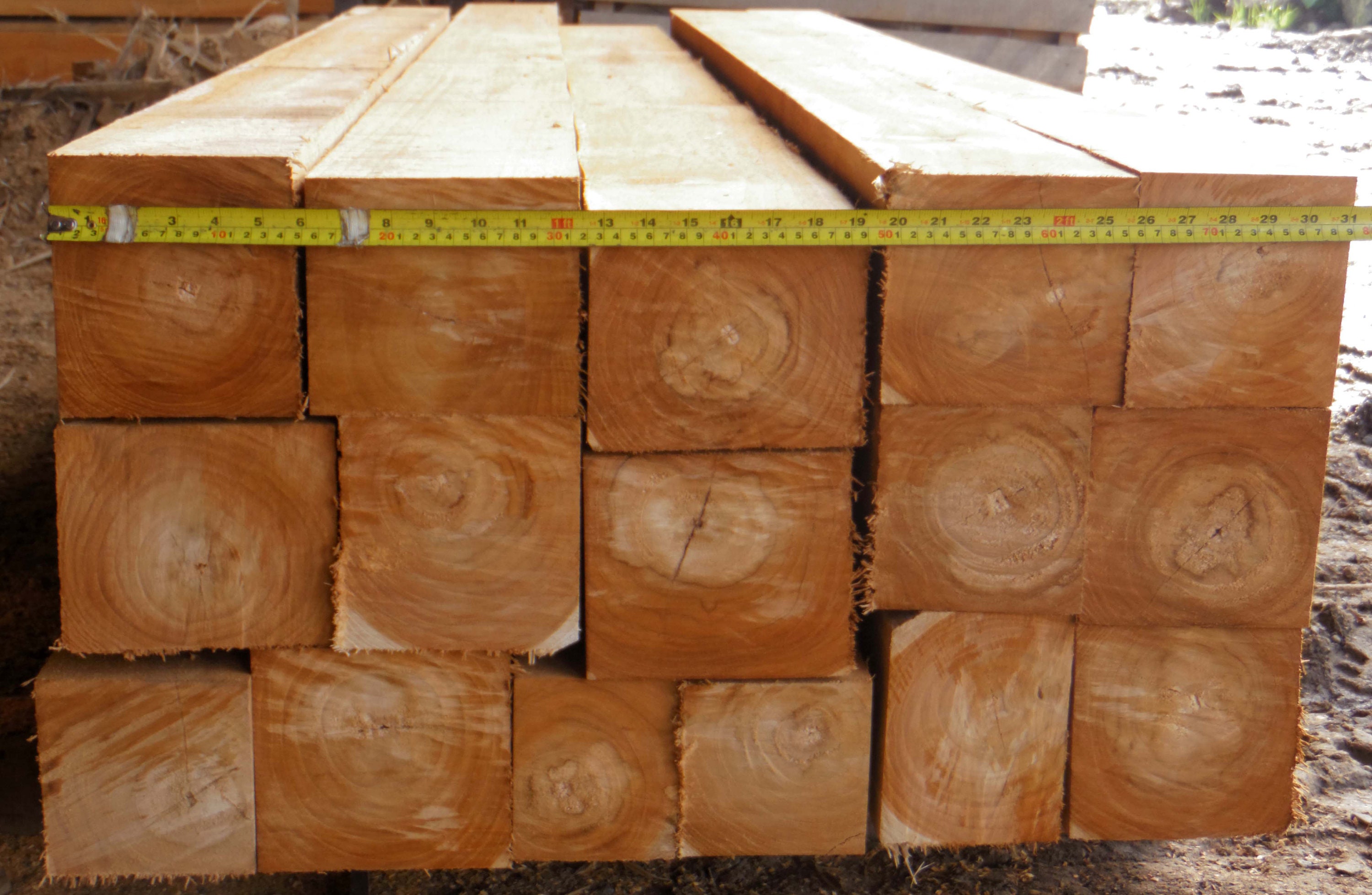 Teak Wood Post 3.5 Inches Thick X 3.5 Inches Wide X 24 Inches - Etsy