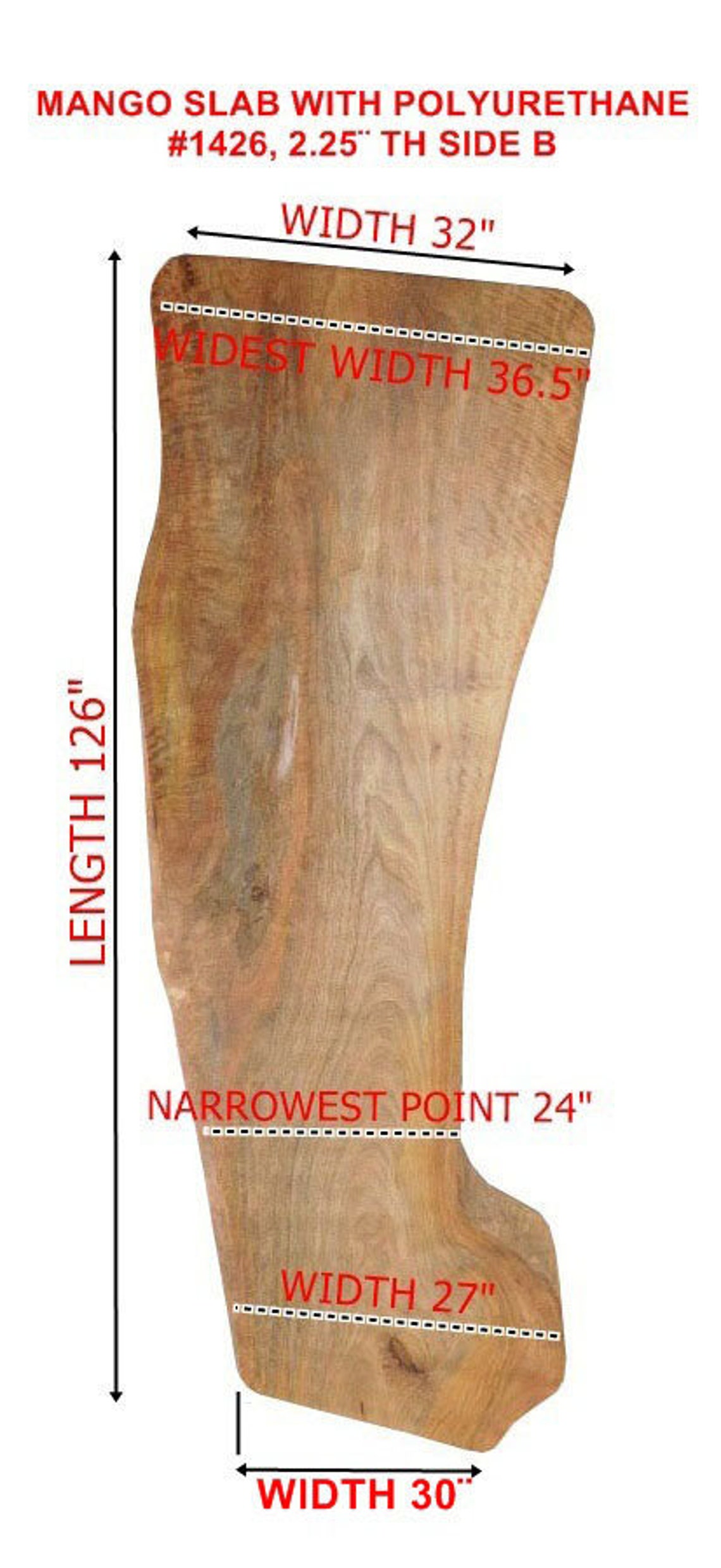 Finished Live Edge Table Wood Slab Dining Table Mango Slab | Etsy