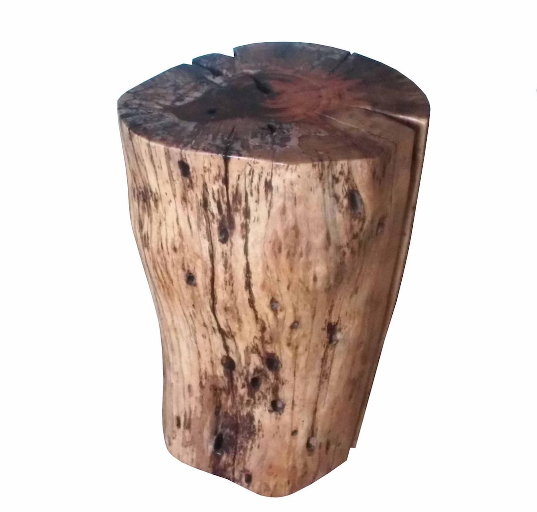 Finished Tigerwood Table Base, Stump Table, Live Edge, Wooden Stand ...
