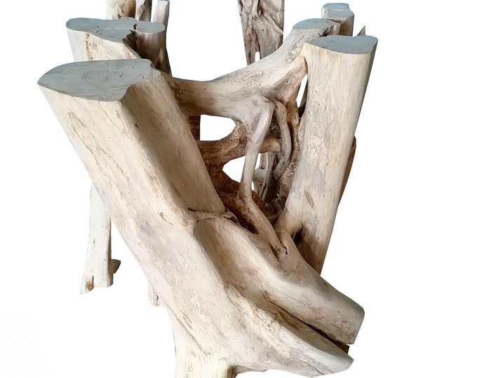 Strangler Fig Wood Table Base: Reclaimed Teak Stump, Plant Stand - Etsy
