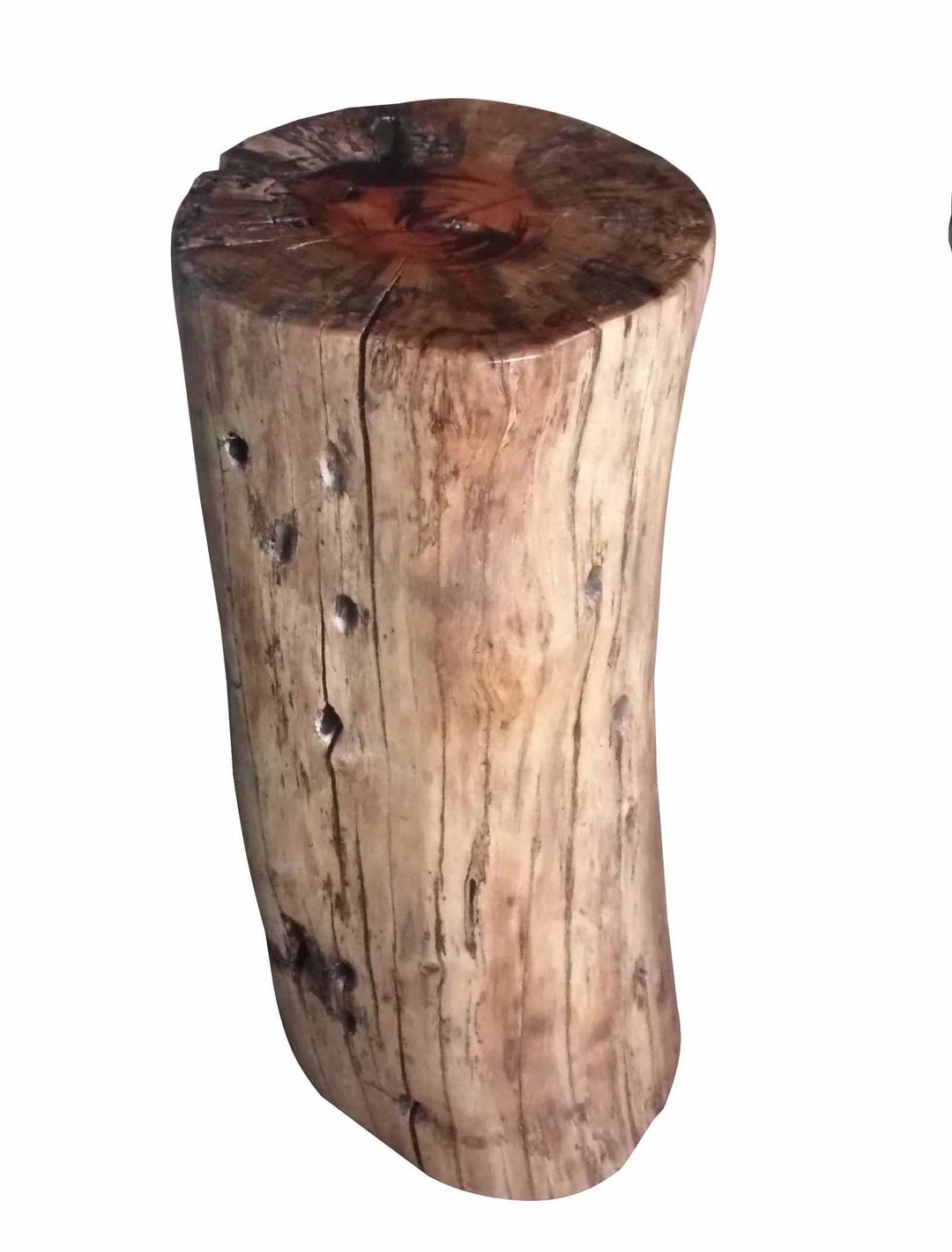 Tigerwood Table Base, Stump Table, Live Edge, Wooden Plant Stand ...