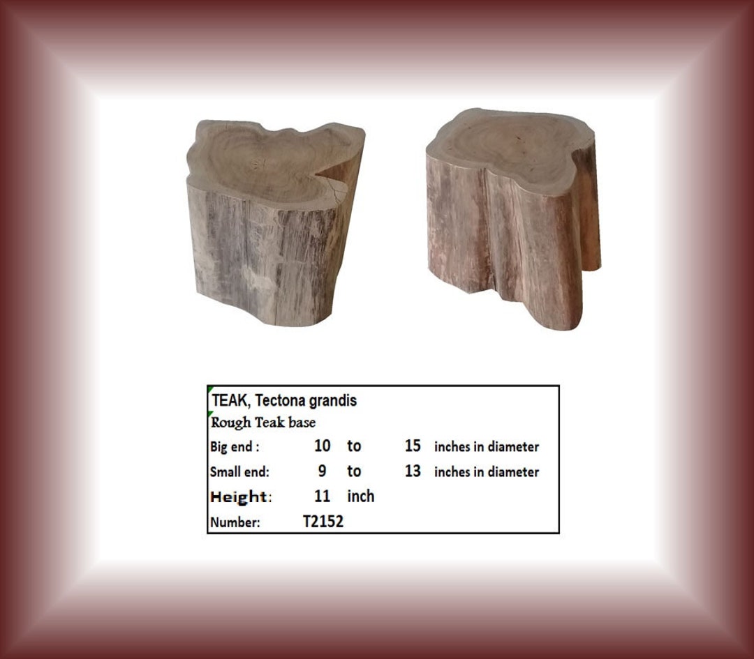 Teak Wood Table Base, Log Furniture, Reclaimed Stump - Etsy