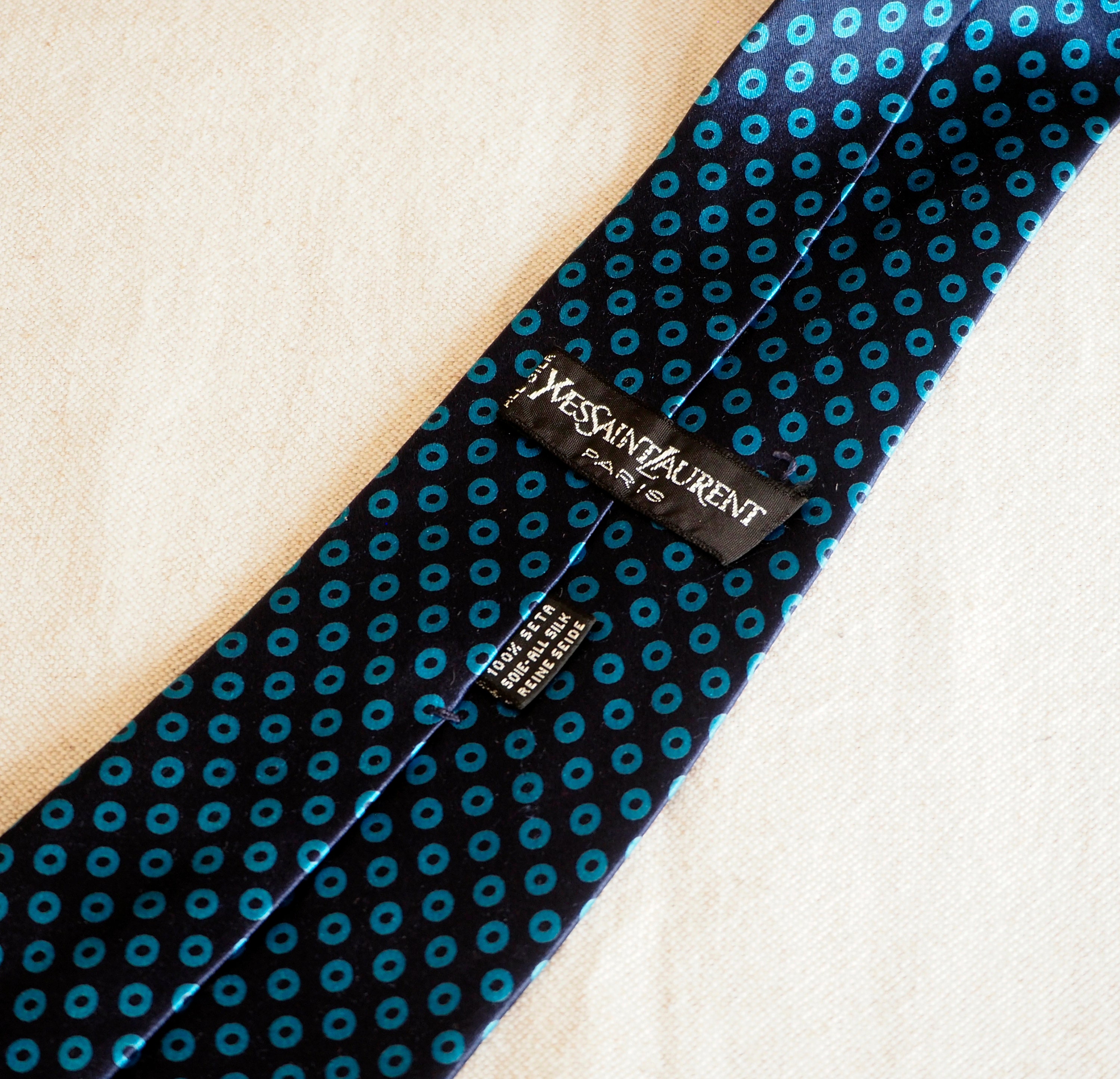 Corbata de seda vintage de Yves Saint Laurent - Etsy España