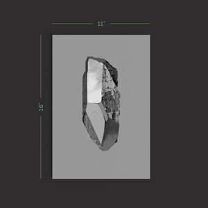 Crystal Artwork | A Series of Crystals 'punk Mono' 11x16" | Gray Art ...