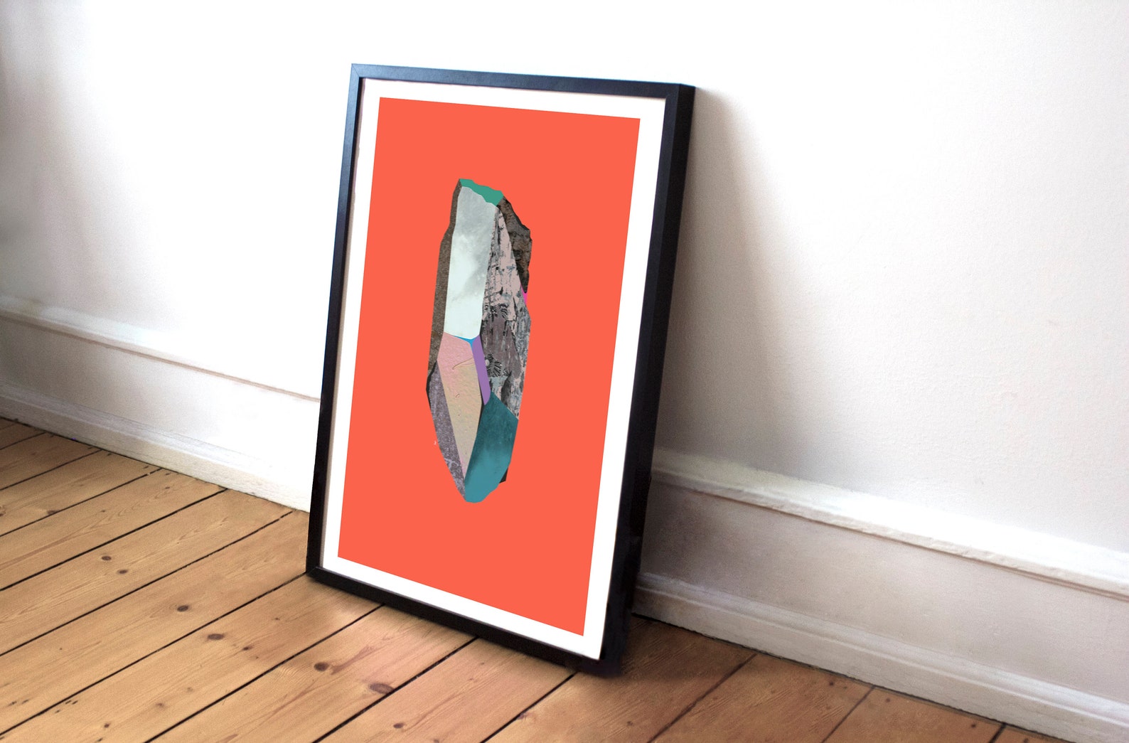 Crystal Artwork A Series of Crystals 'punk' 11x16 Orange Art Print ...