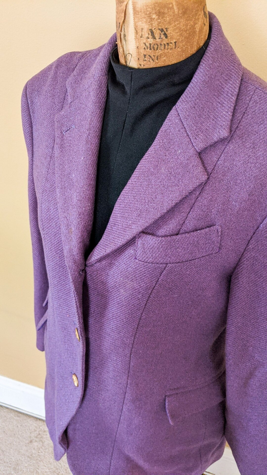 Vintage Purple Winter Blazer | Ladies 14 | the Yak Range | Made in ...