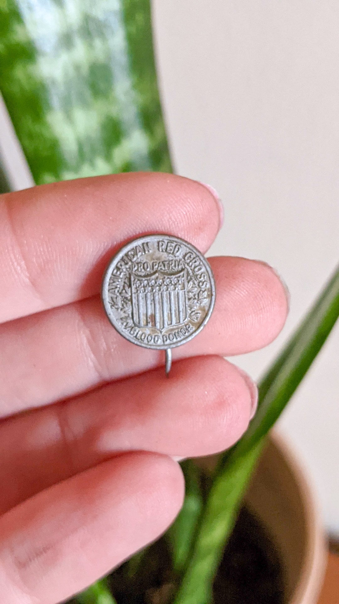 Vintage Silver Red Cross Blood Donor Pin - Etsy