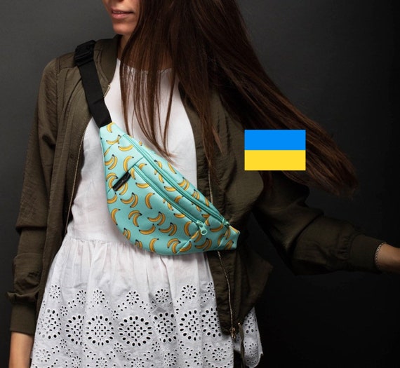 Turquoise Pattern Fanny Pack Fanny Packs for Woman Banana - Etsy UK