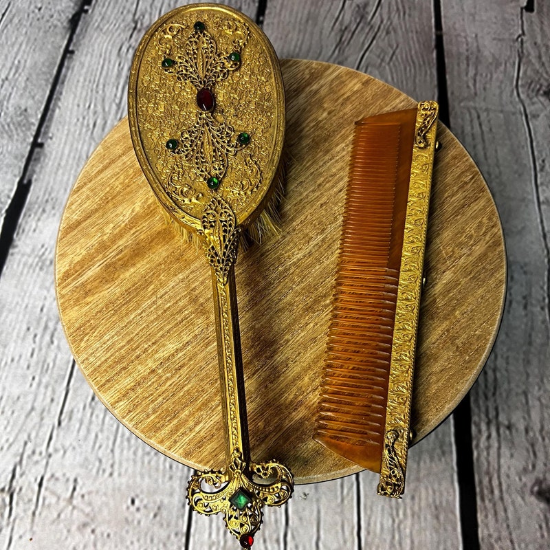 Vintage Hair Brush - Etsy
