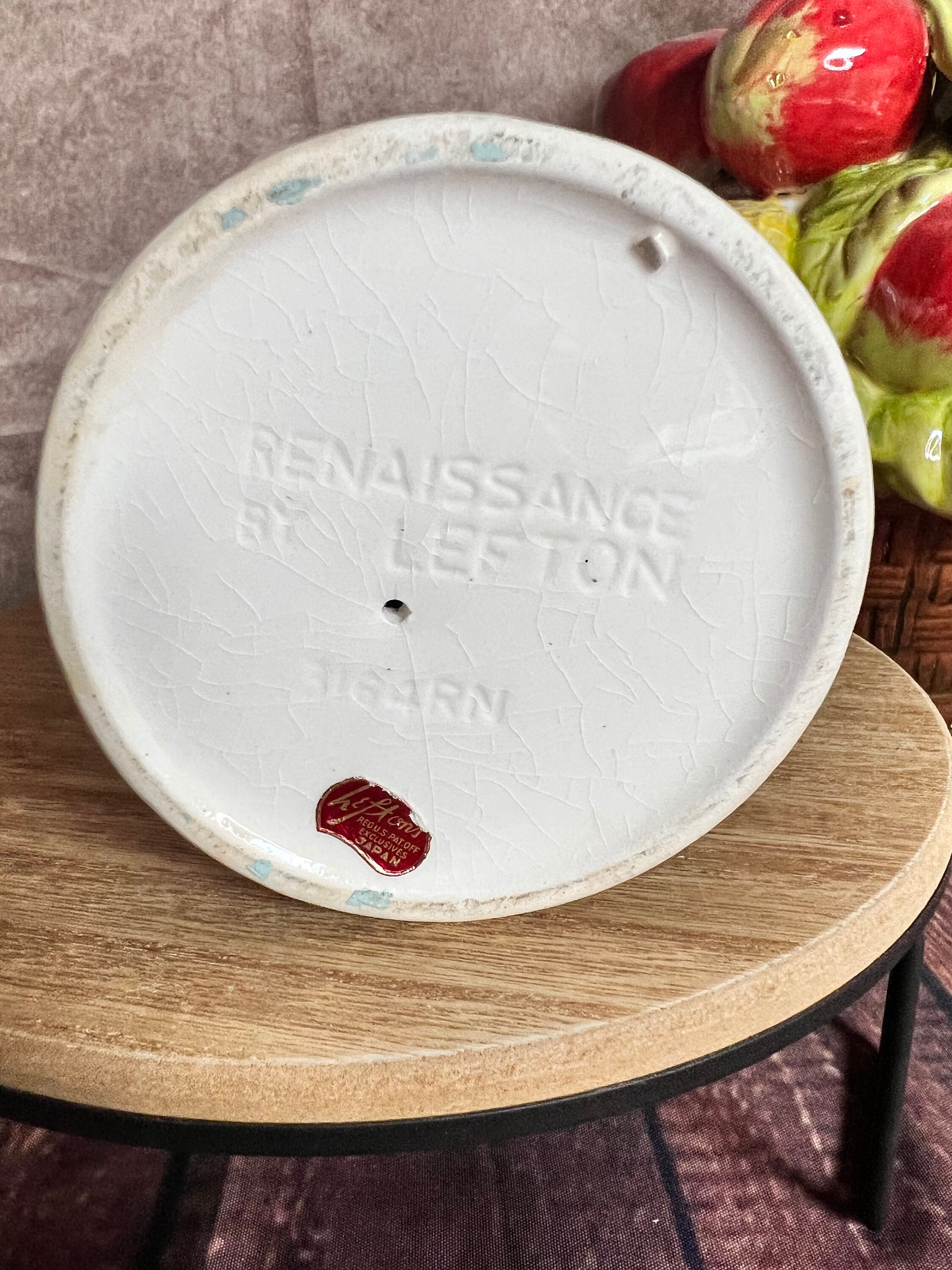 Vintage 1960s Lefton Renaissance Cherub Grapes Pedestal Planter/candy ...