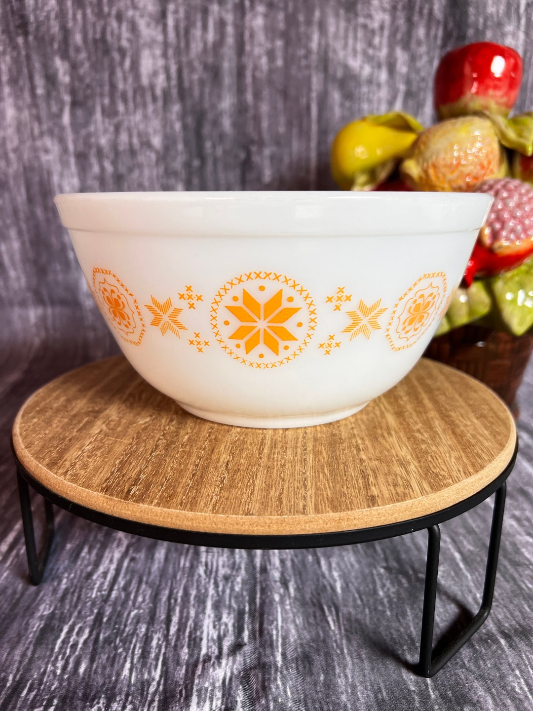 Vintage Pyrex #402 “town & Country” Mixing Bowl - Etsy