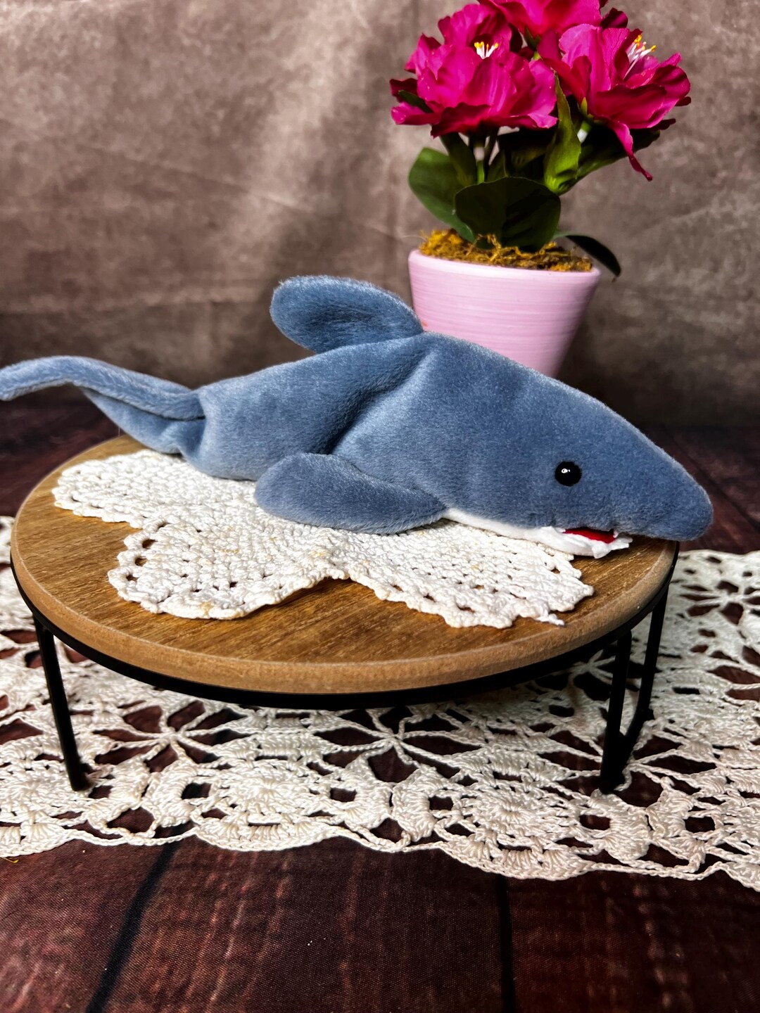 Vintage 1990s Ty Beanie Baby - Crunch the Shark - Etsy