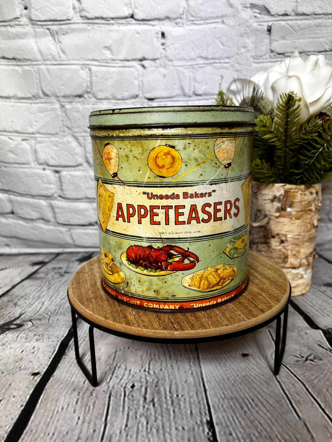 Vintage Uneeda Bakers Appeteasers Metal Tin - Etsy